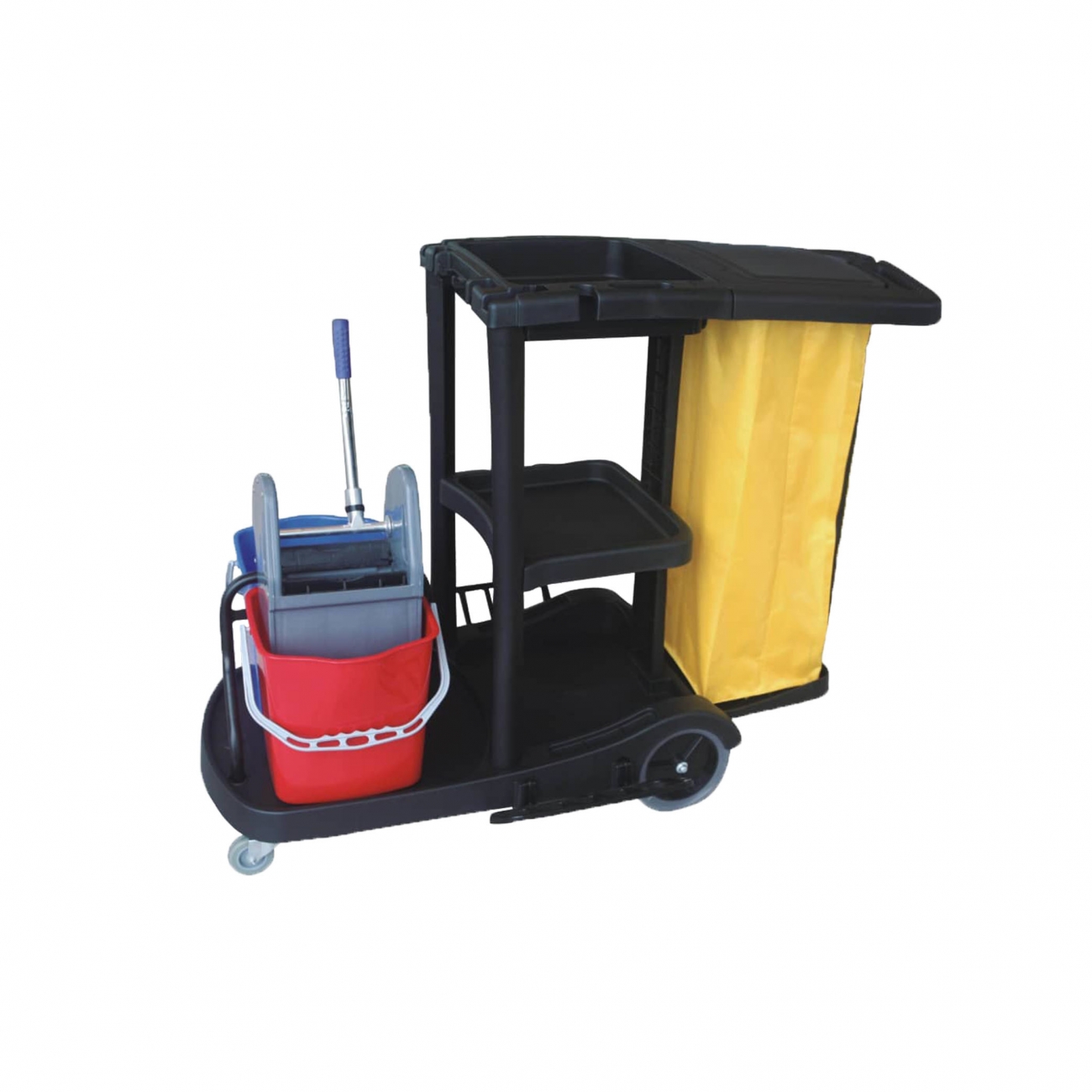 Janitor Cart c/w Double Bucket | Janitorial Supplier Malaysia