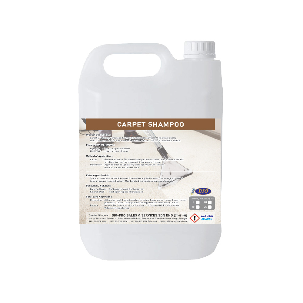 Carpet Shampoo | Cleaning Chemicals | Cleaning Chemical Malaysia